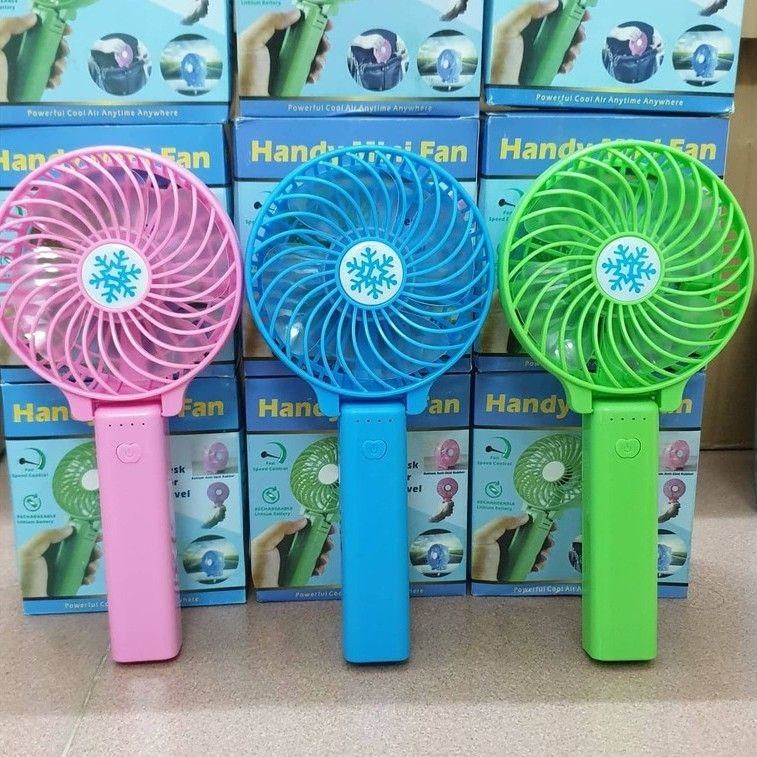 Quạt cầm tay 4W pin sạc 3v7 đầu bằng - LINH KIỆN LÂM MUSIC