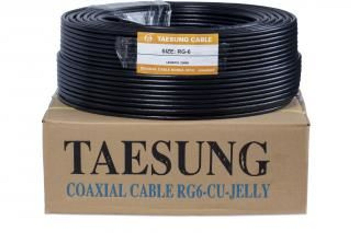 Cáp đồng trục RG6 đồng dầu TAESUNG giá sỉ, giá bán buôn - Thị Trường Sỉ