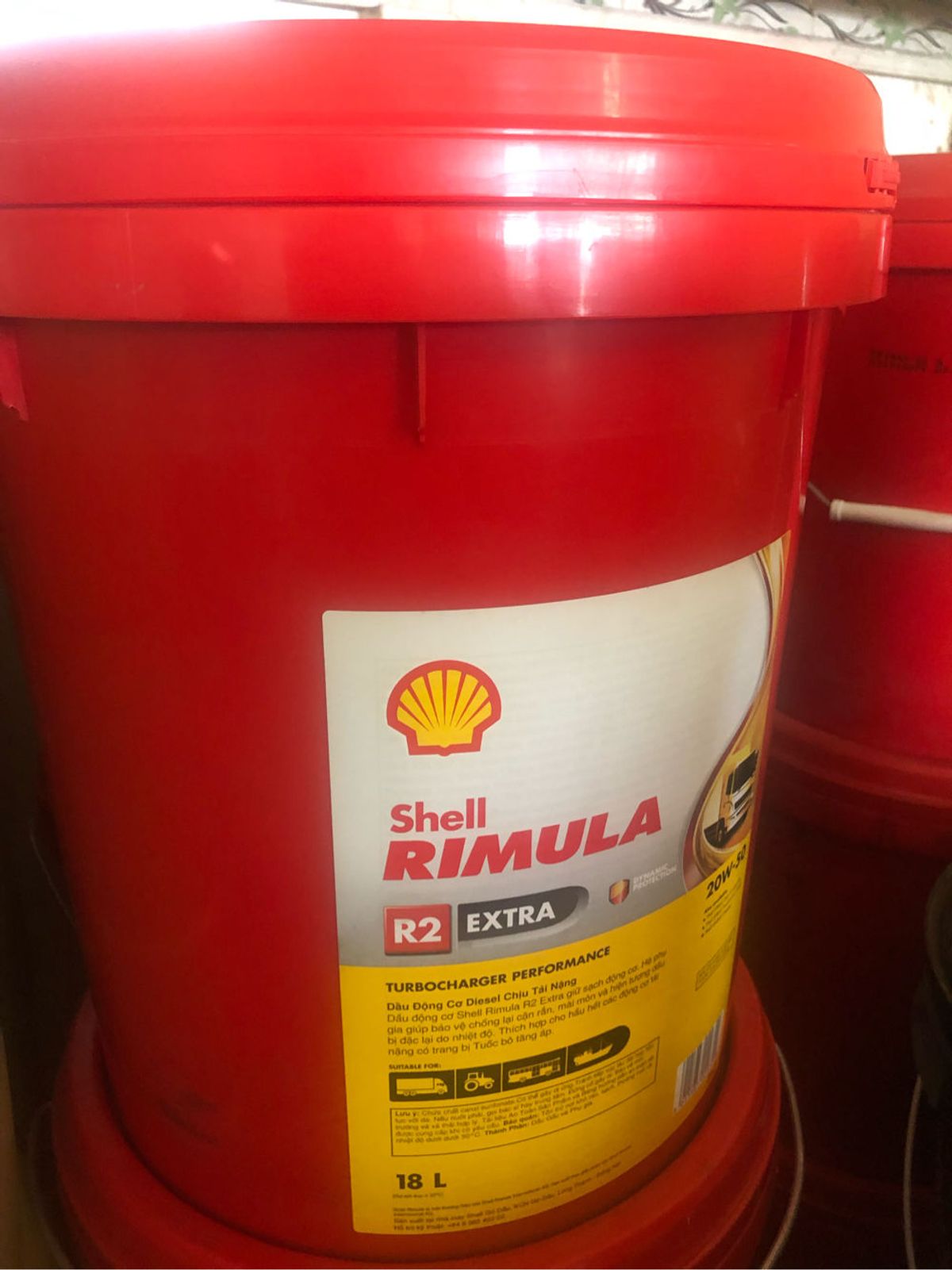 Nhớt động cơ Shell Rimula R2 20W50 CF4 giá sỉ, giá bán buôn - Thị Trường Sỉ