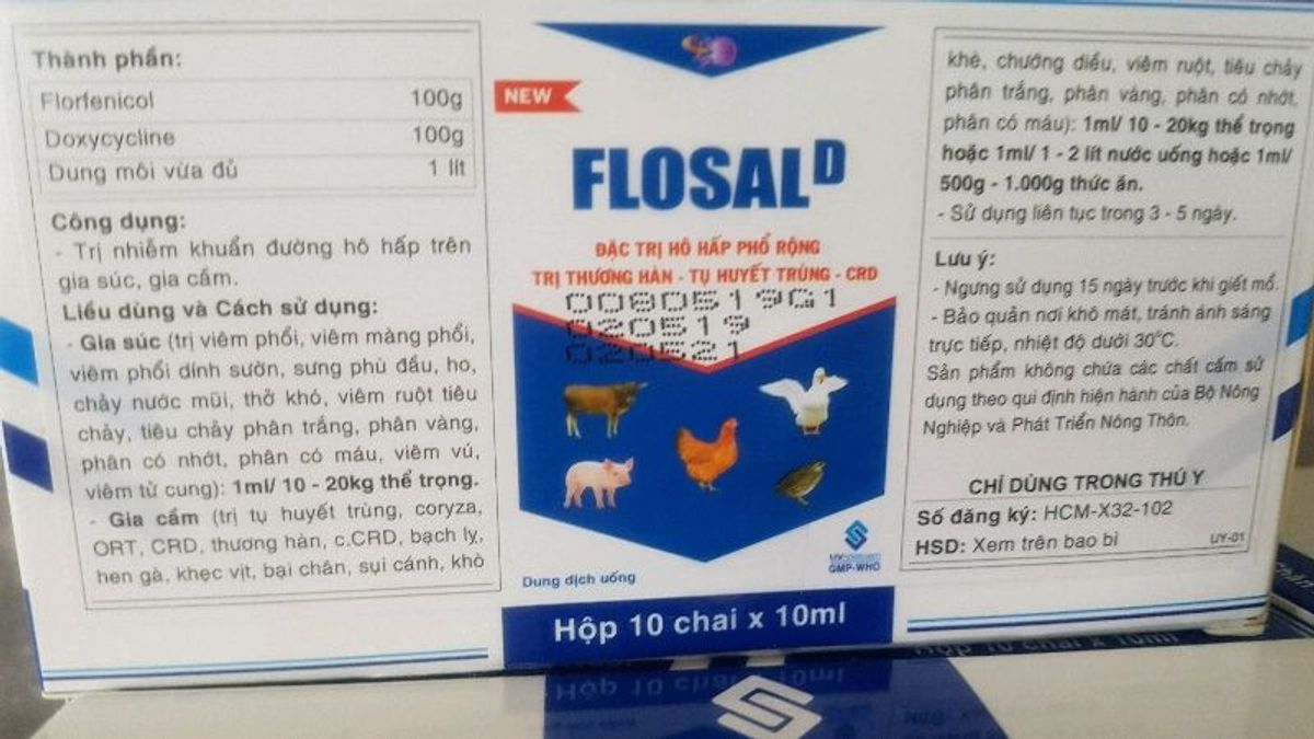 FLOSAL-D - Đặc trị bệnh Tổng hợp Hô hấp thương hàn Tụ huyết trùng giá ...