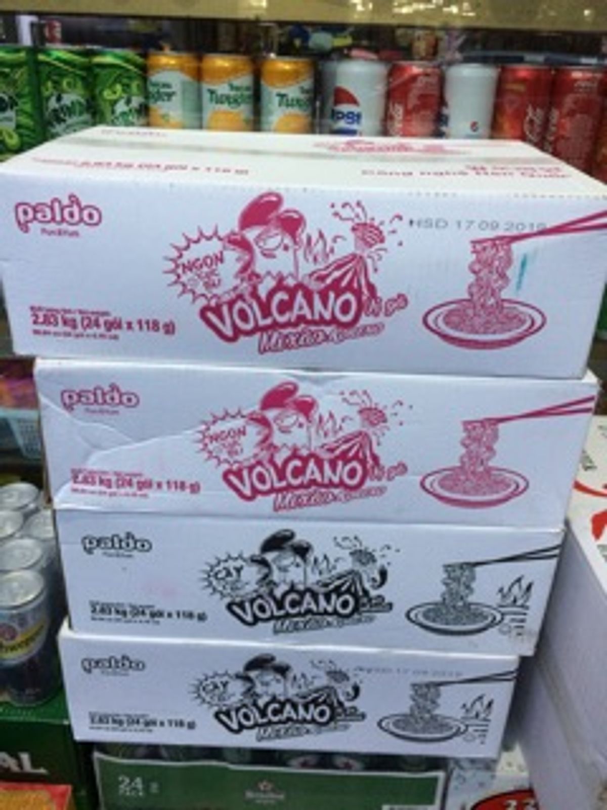 1 THÙNG 24 GÓI MÌ XÀO VOLCANO GÓI 118G giá sỉ, giá bán buôn - Thị Trường Sỉ