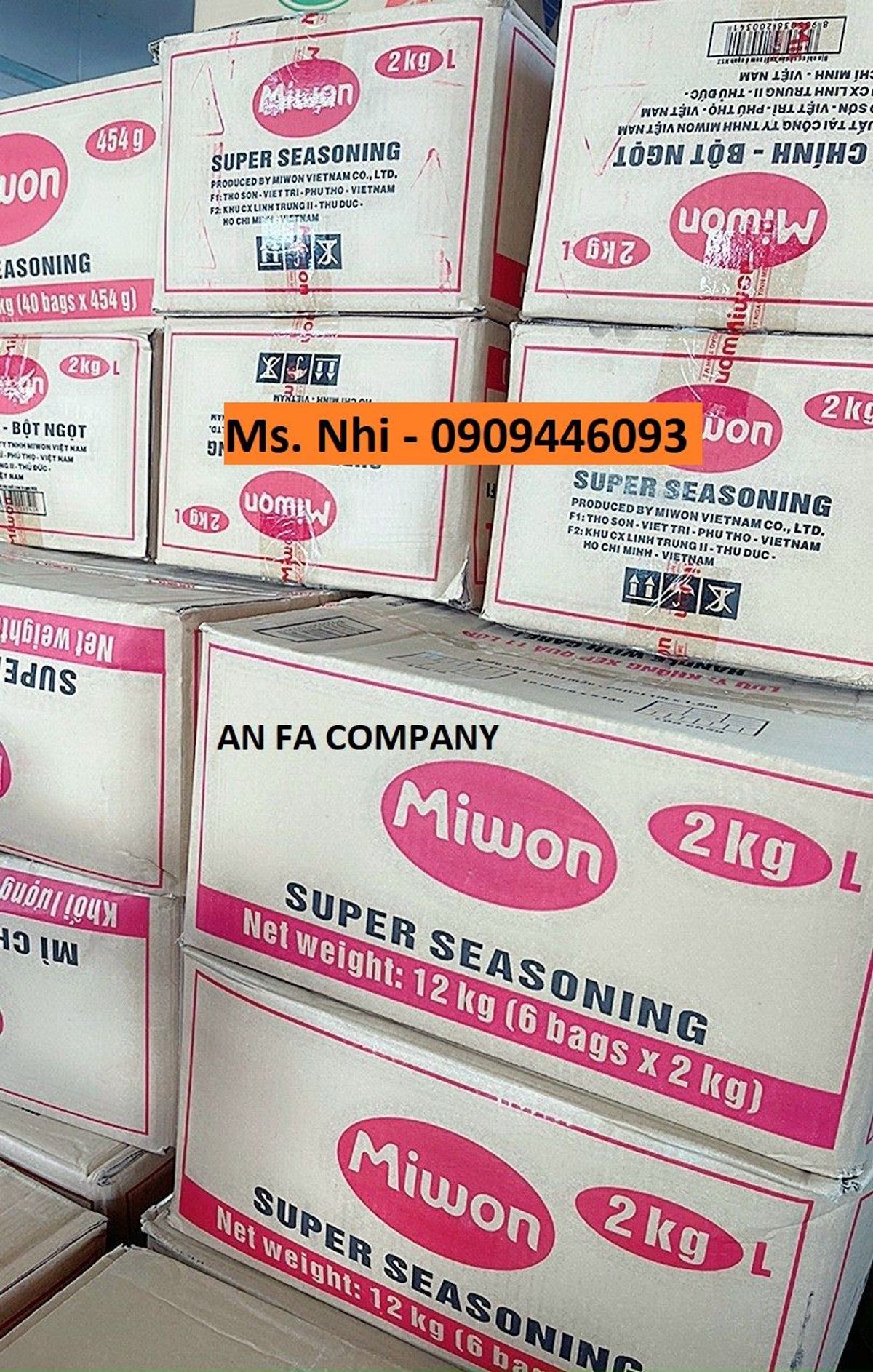 Bột ngọt Miwon cánh lớn (size L) 2kg thùng 12kg (thùng 6 bịch 2kg ...