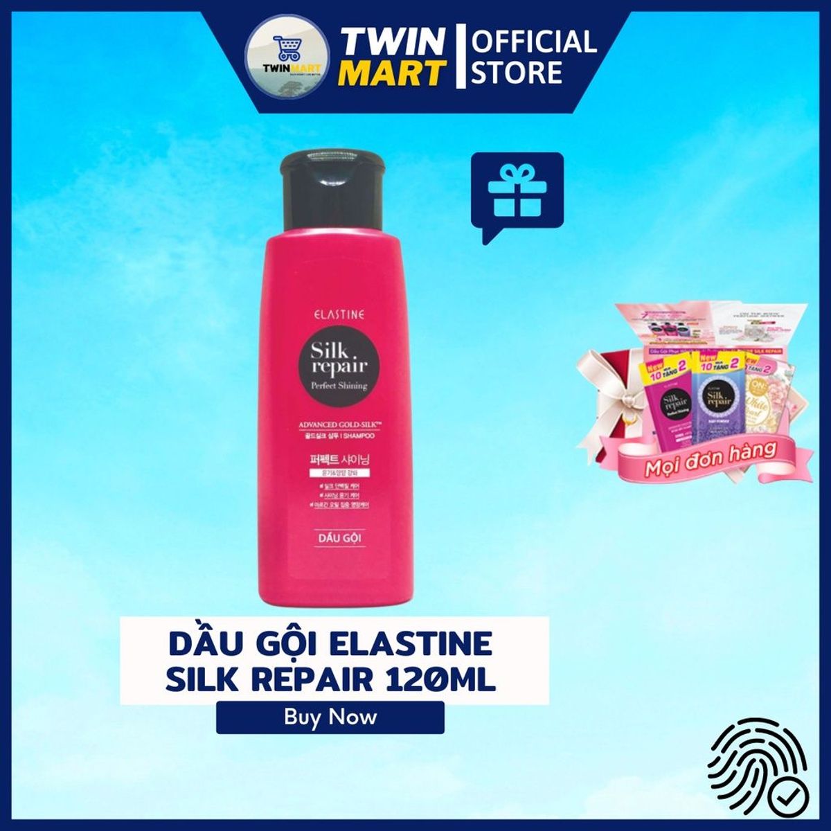 Dầu gội Elastine Silk Repair 120ml nhập khẩu Hàn Quốc - chai mini du lịch giá sỉ, giá bán buôn ...