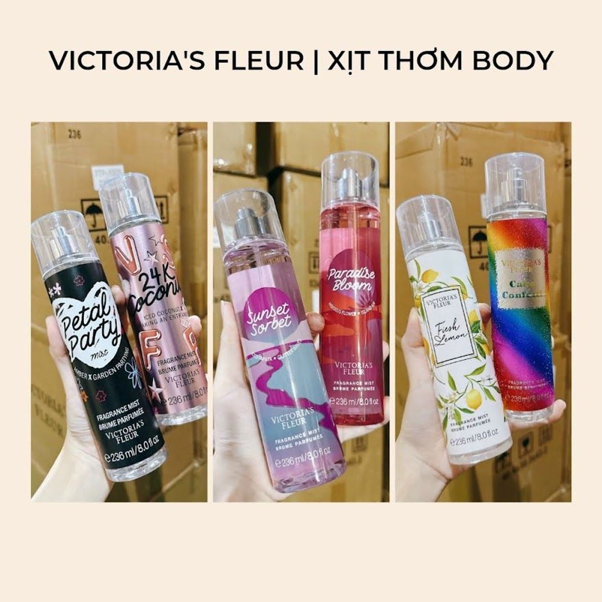 Xịt thơm body mist Victoria's Fleur 236ml giá sỉ, giá bán buôn - Thị ...