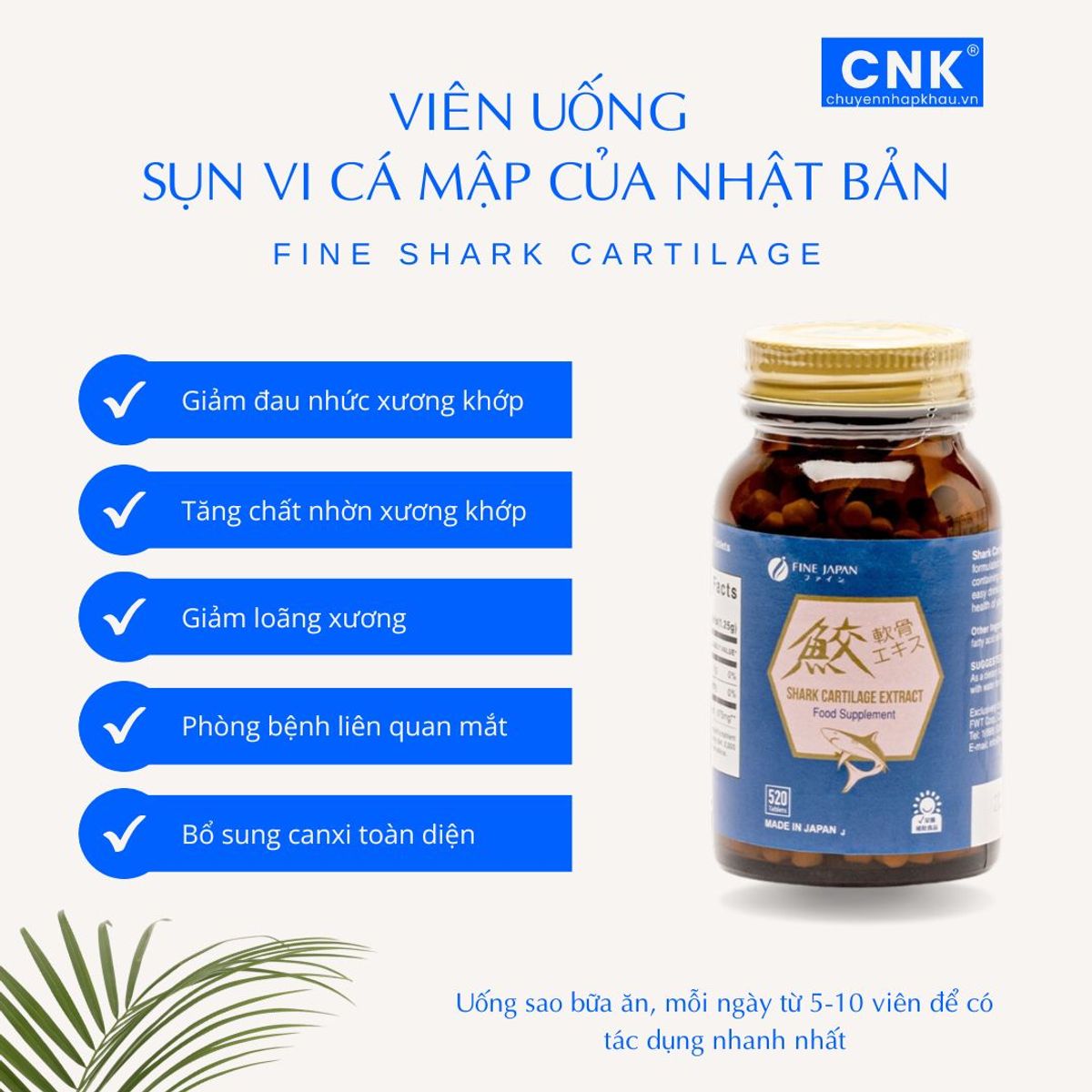 Viên uống sụn vi cá mập Nhật Bản 520 viên giá sỉ, giá bán buôn - Thị ...