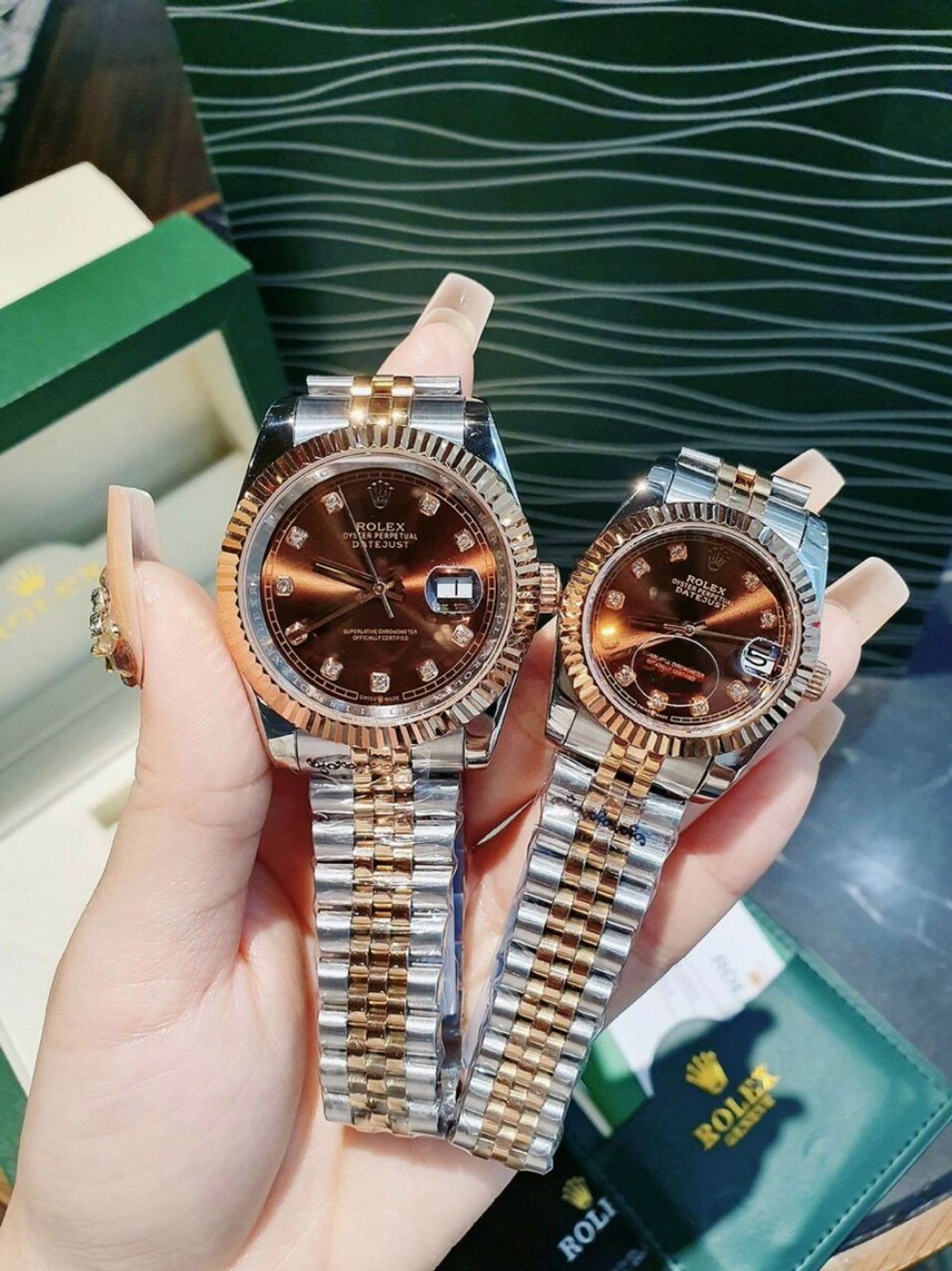 ĐỒNG HỒ ROLLEX COUPLE AUTOMATIC NIỀN TRƠN CAO CẤP giá sỉ, giá bán buôn ...