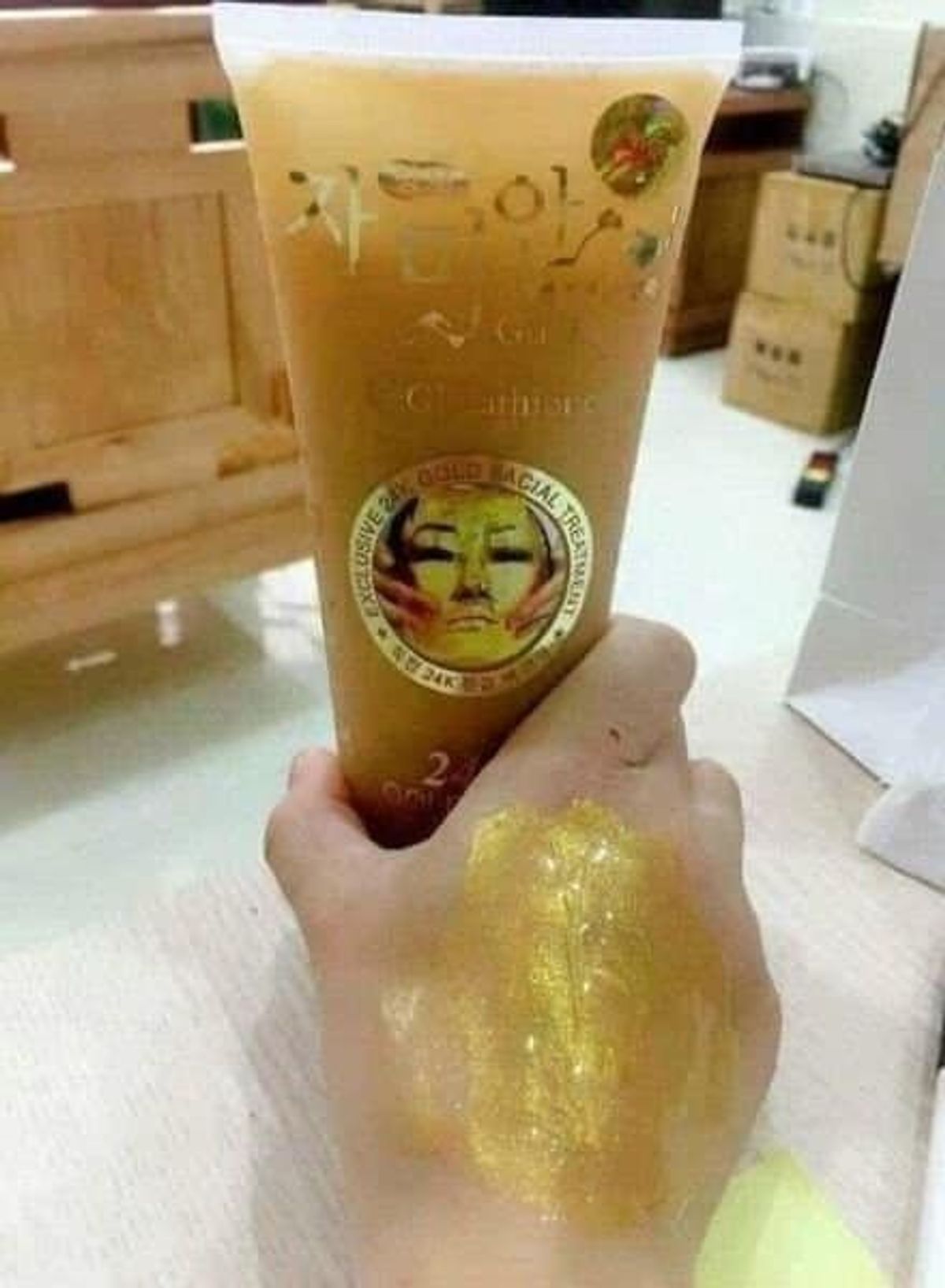 Gel Lột Mặt Nạ Vàng 24K Gold Mask b1 giá sỉ, giá bán buôn - Thị Trường Sỉ