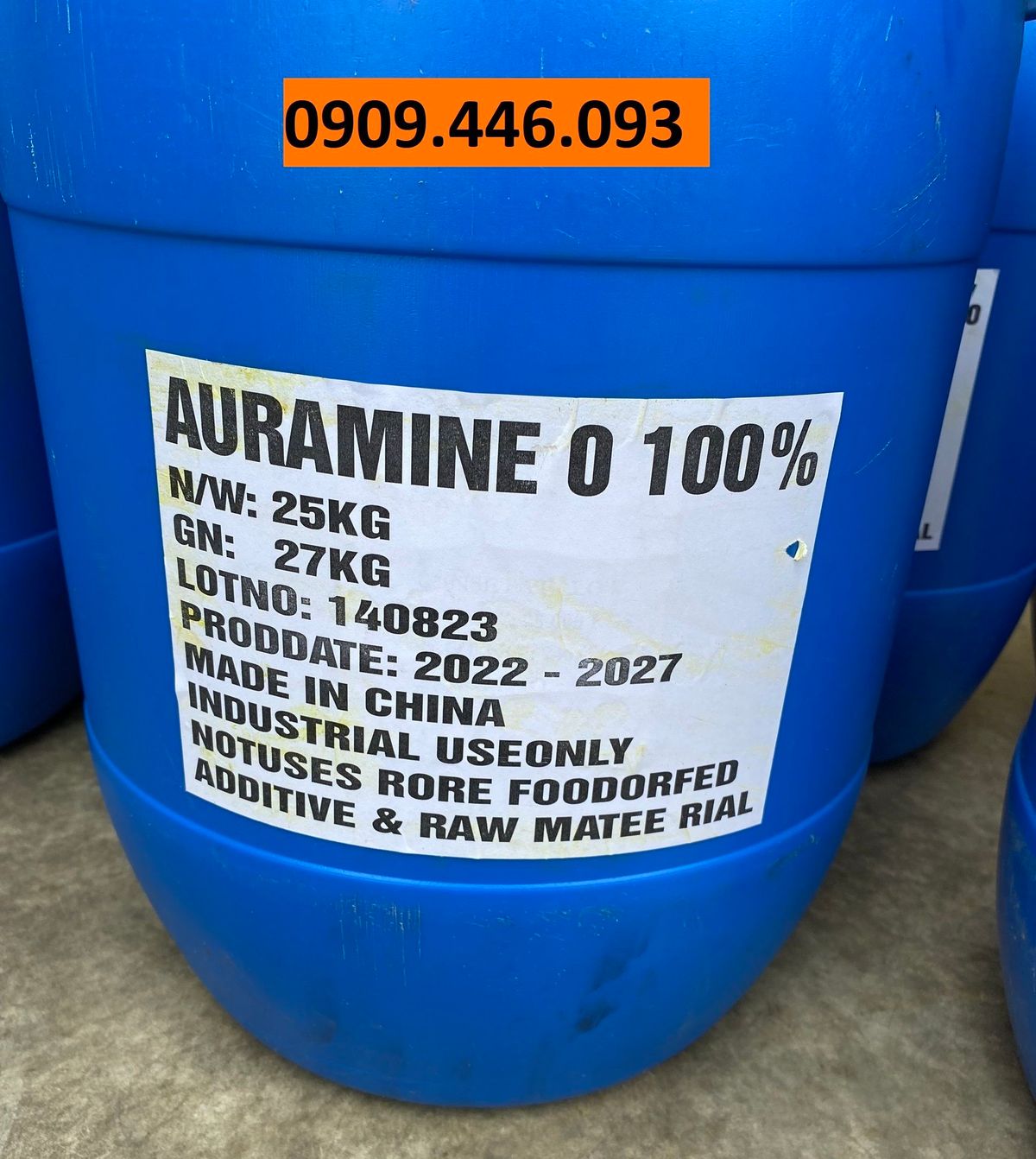 Màu vàng ô - Auramine O Powder 100% - màu vàng chanh, thuốc nhuộm công ...