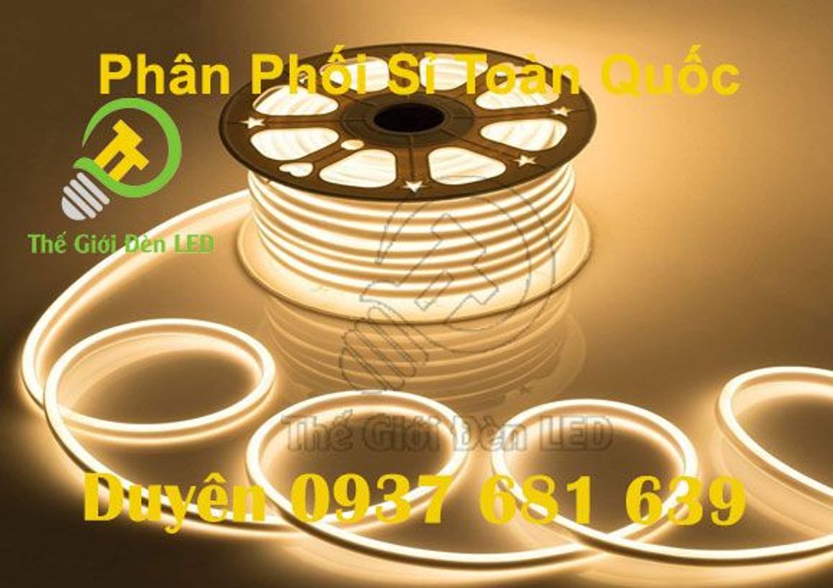 Đèn Led Dây Neon 220V 2 Mặt 100m Màu Vàng giá sỉ, giá bán buôn - Thị ...