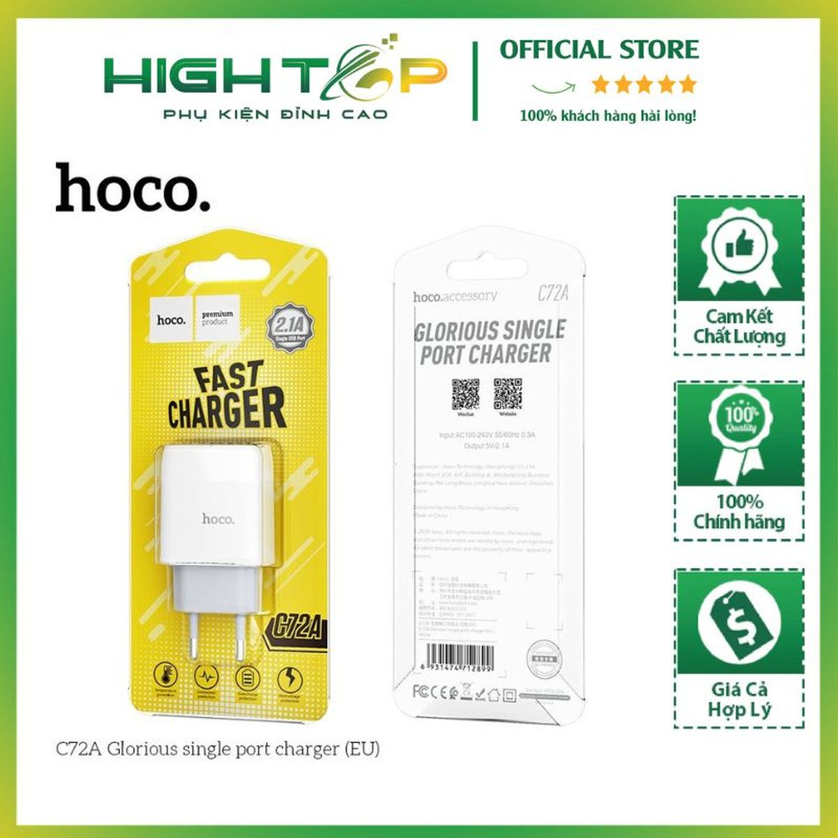HOCO C72A - Củ sạc đa năng cho mọi thiết bị giá sỉ, giá bán buôn - Thị ...