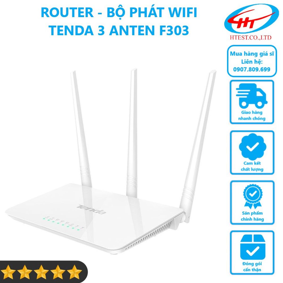 ROUTER – BỘ PHÁT WIFI TENDA 3 ANTEN F303 giá sỉ, giá bán buôn - Thị Trường Sỉ