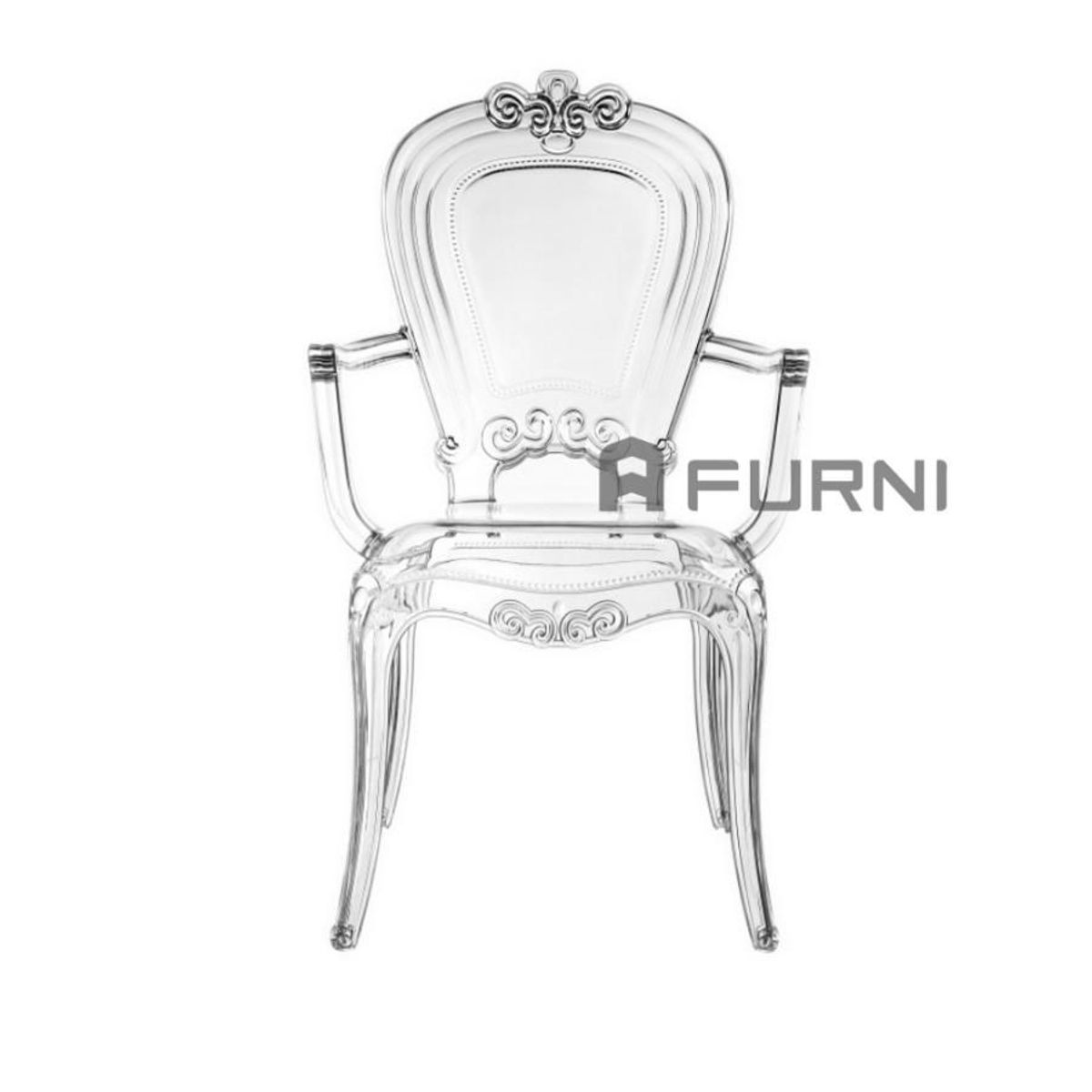 Ghế nhà hàng nhựa đúc trong suốt có tay Ghost Arm 2A-PC FURNI giá sỉ ...