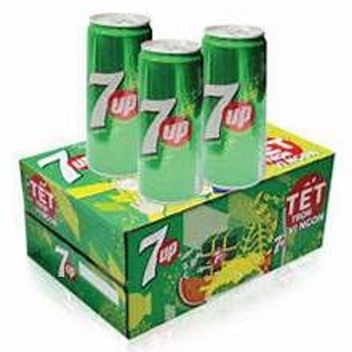Nước ngọt 7Up 320ml (Thùng 24 Lon _) giá sỉ, giá bán buôn - Thị Trường Sỉ