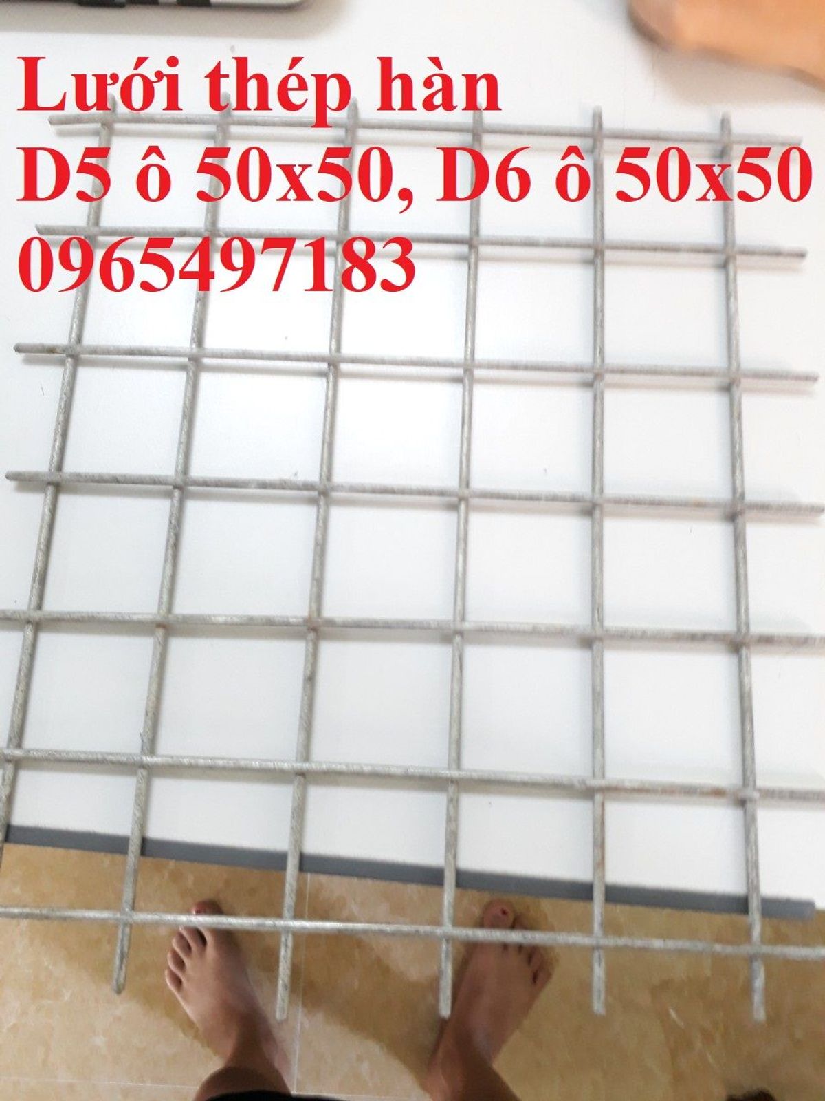 lưới thép hàn phi 5 ô 50x50, phi 6 ô 50x50 sản xuất theo kích thước yêu ...