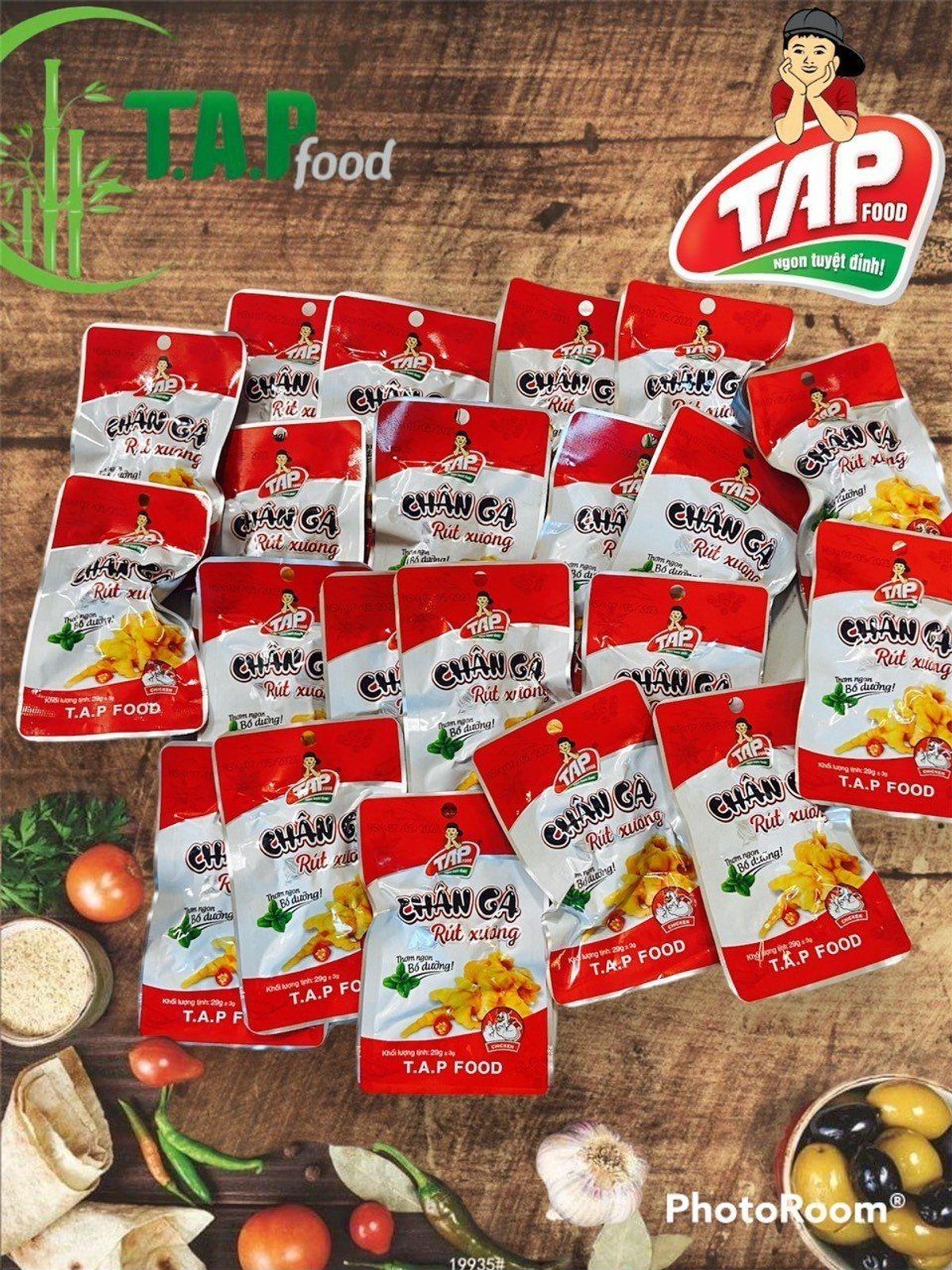 Chân gà TAP Food 35g 40g 50g, rút xương, 2 chân giá sỉ, giá bán buôn ...