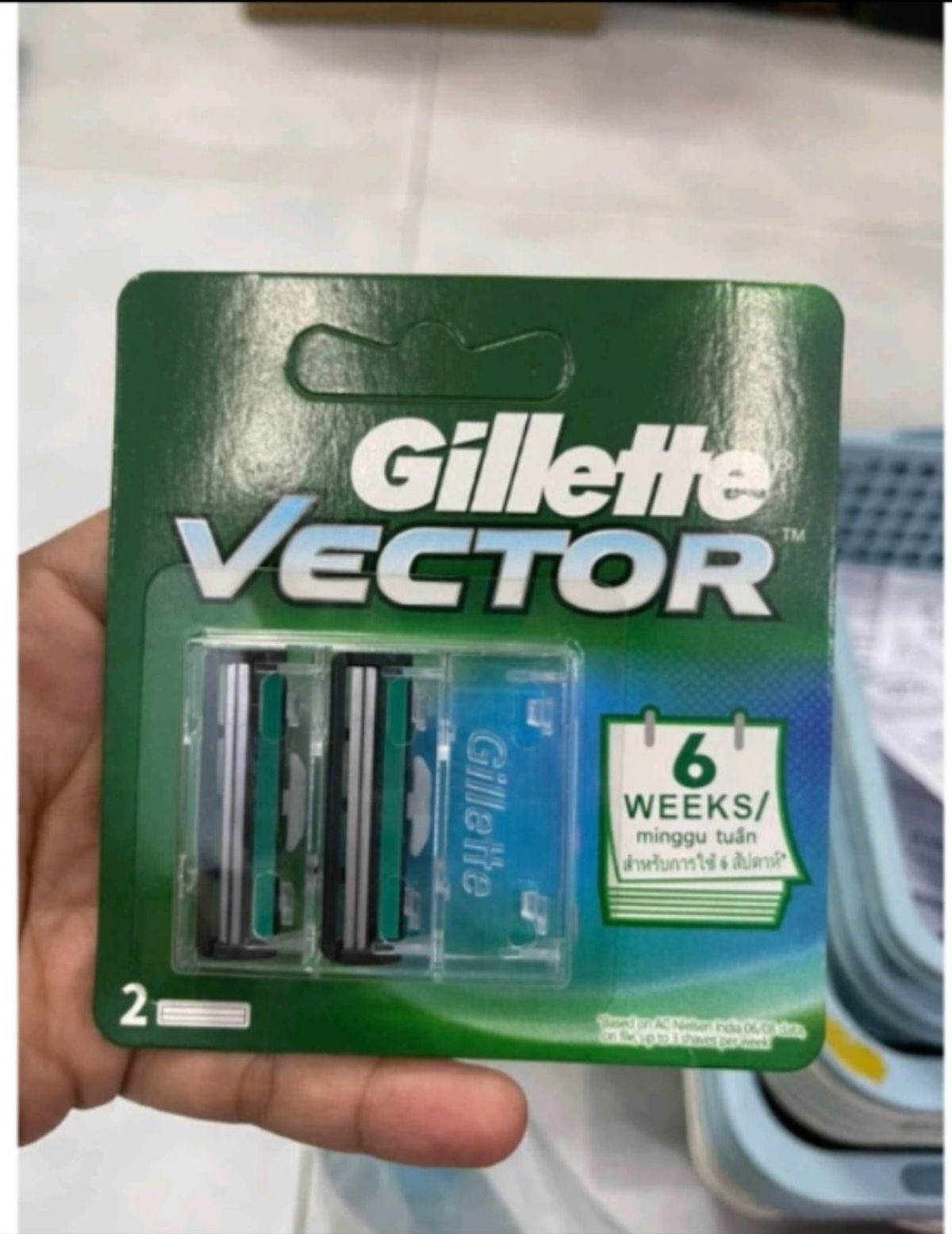 [CHÍNH HÃNG] Lưỡi dao cạo râu Gillette vector (2 lưỡi kép) giá sỉ, giá ...