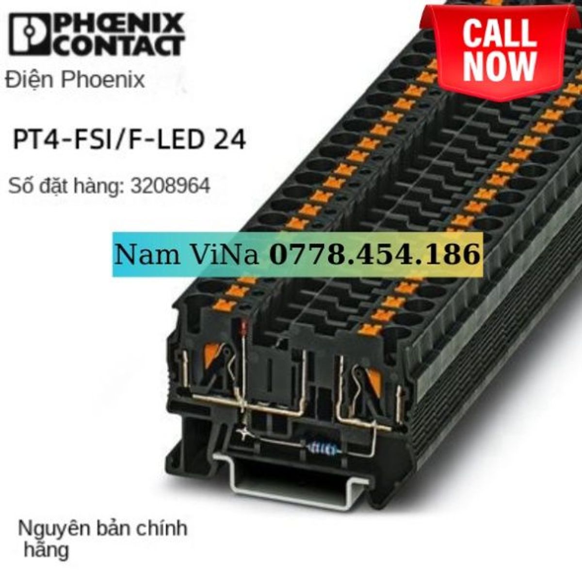 Cầu Chì Phoenix Thiết Bị Đầu Cuối Điện Tử Kiểu Châu Âu PT 4-fsi/F-LED24 ...