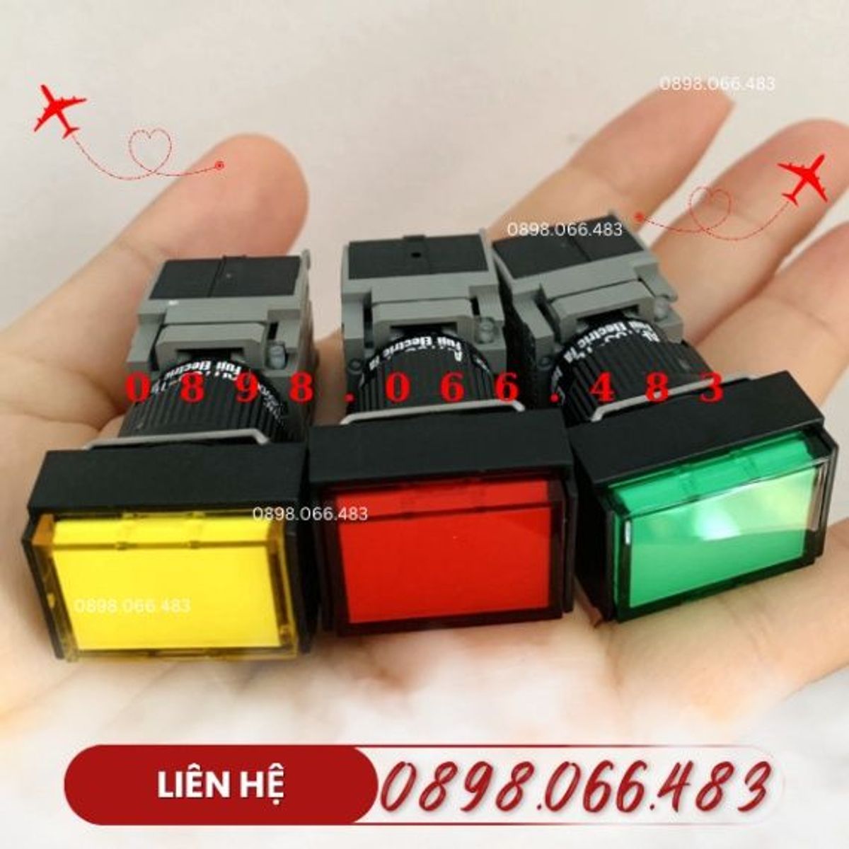 NÚT NHẤN NHÃ CÓ ĐÈN PHI 16 FUJI AH165-TL hàng mới hàng đẹp giá tốt giá ...
