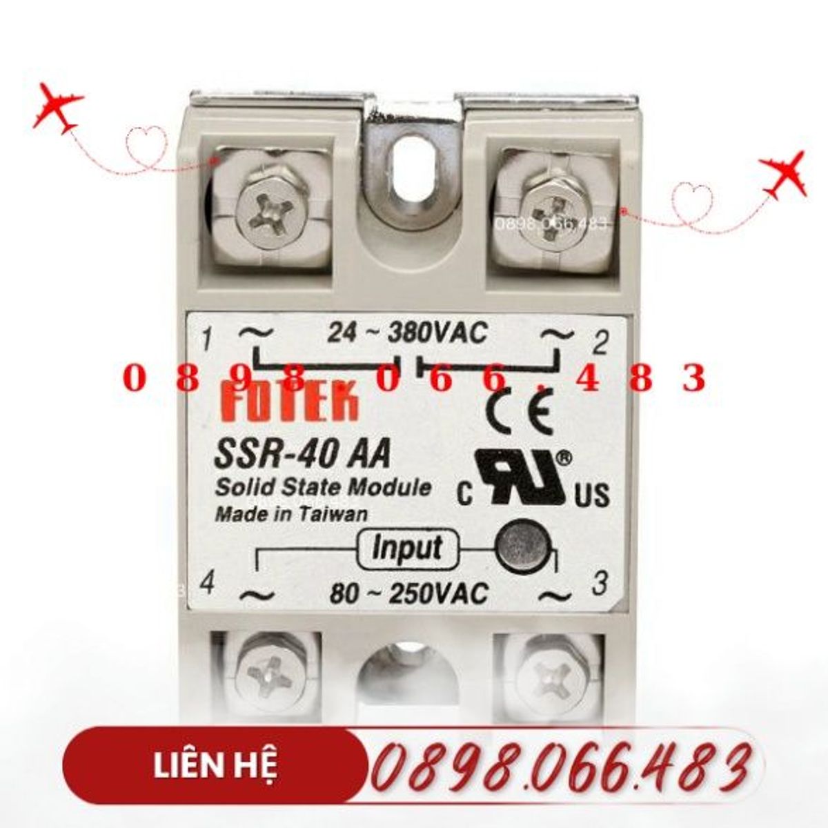 Rơ le bán dẫn fotek SSR-40AA-H hàng đẹp giá tốt giá sỉ, giá bán buôn ...