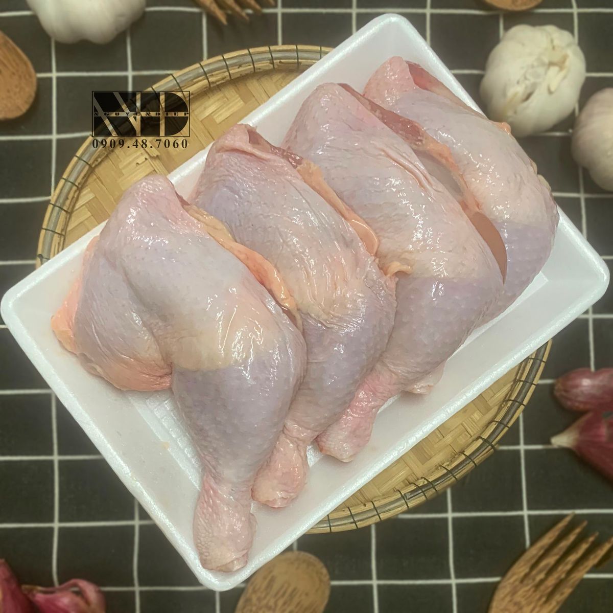 [1kg / 3-4 cái] Đùi gà góc tư nóng công nghiệp | Thịt tươi, thịt nóng ...