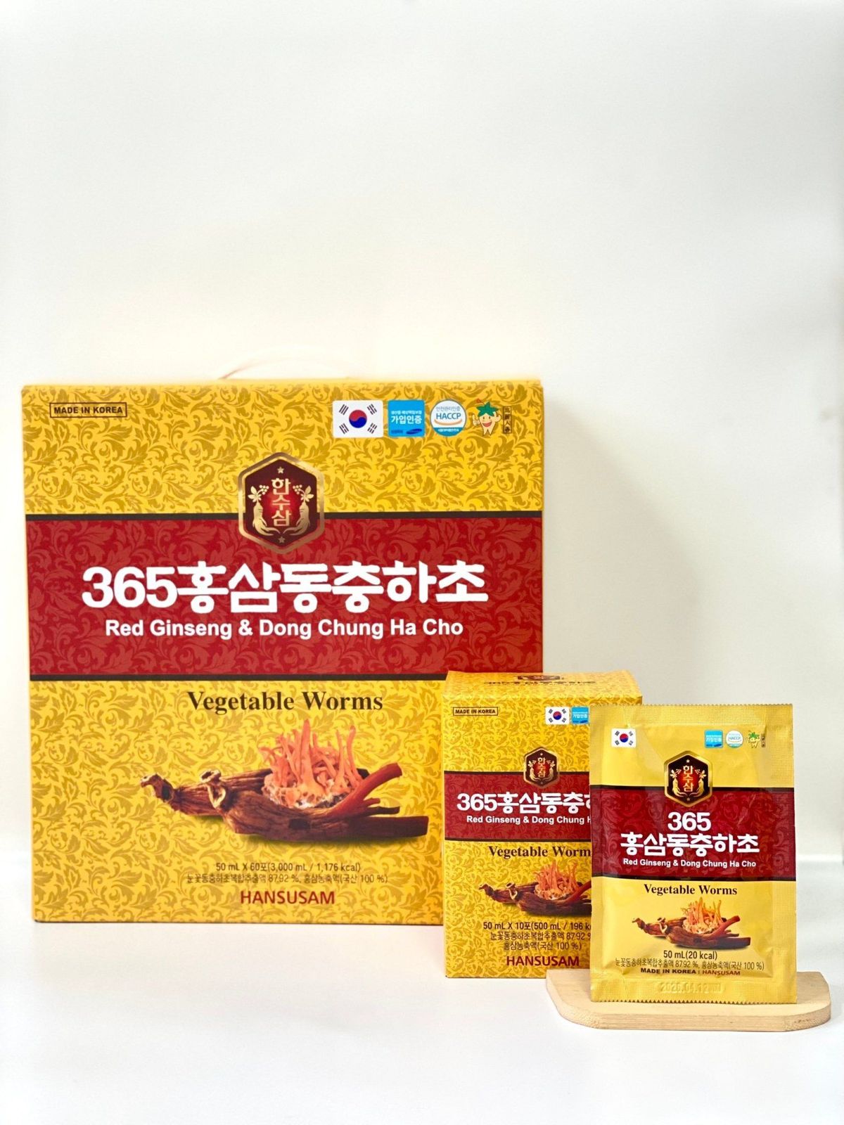 Nước Hồng Sâm Đông Trùng 365 Hansusam 60 gói x 50ml giá sỉ, giá bán ...