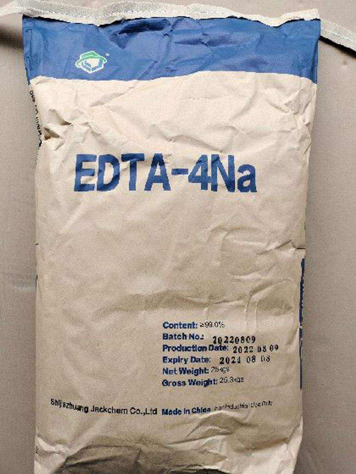 EDTA-4Na EDTA 4 Muối Trung Quốc Khử phèn, khử kim loại nặng Hóa Chất Xử ...