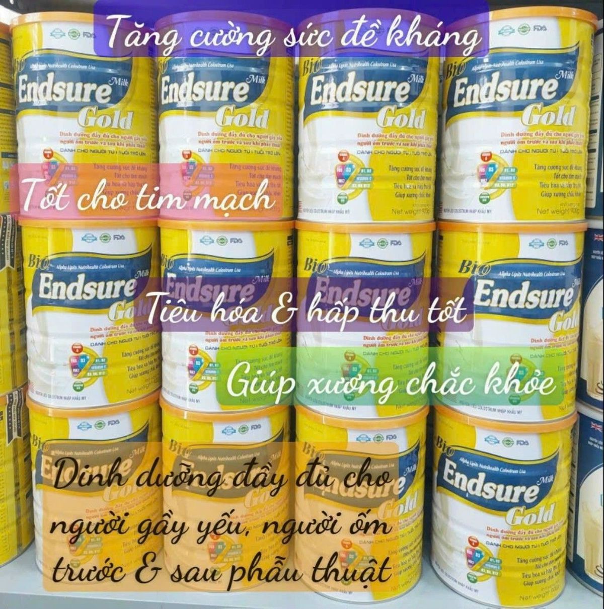 Hộp 900g Sữa Ensure gold bồi bổ sức khỏe tăng sức đề kháng tốt cho mọi ...