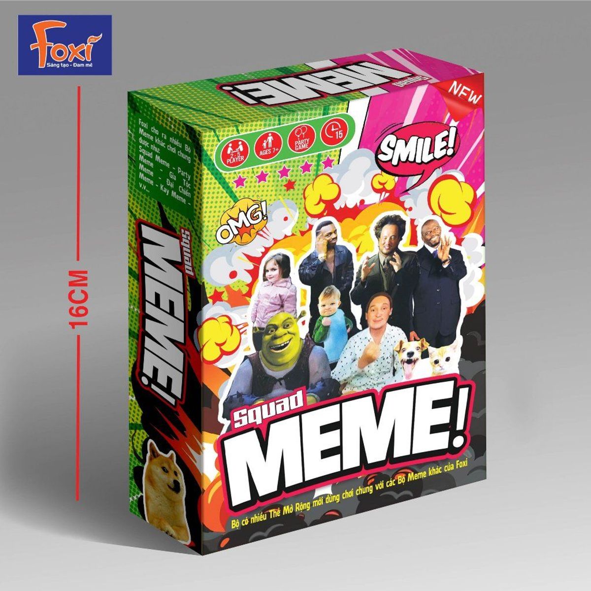 Board game-Bộ Bài Squad Meme Foxi Mêm-trò chơi đội nhóm siêu vui hài ...