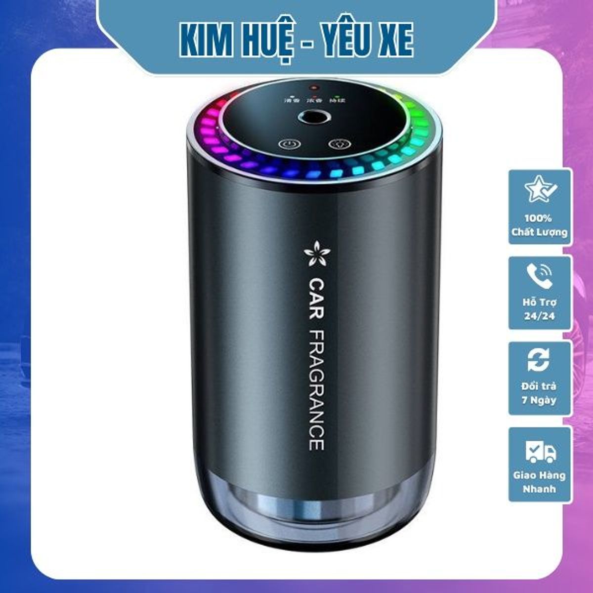 Máy Khuếch Tán Tinh Dầu CAR FRAGRANCE (chiếu sao) 5 Chế Độ Cảm Biến ...