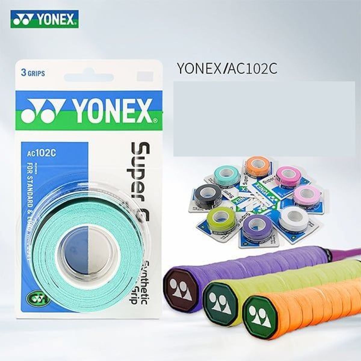Quấn cán vợt cầu lông YONEX AC 102C 3 in 1 chính hãng đủ màu sắc giá sỉ ...