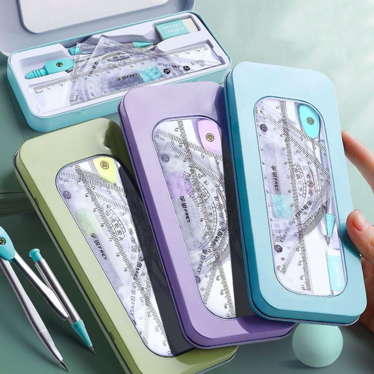 Văn Phòng Phẩm, Bộ Đồ Dùng Học Tập 7 Chi Tiết Cho Bé Học Hình Học ...