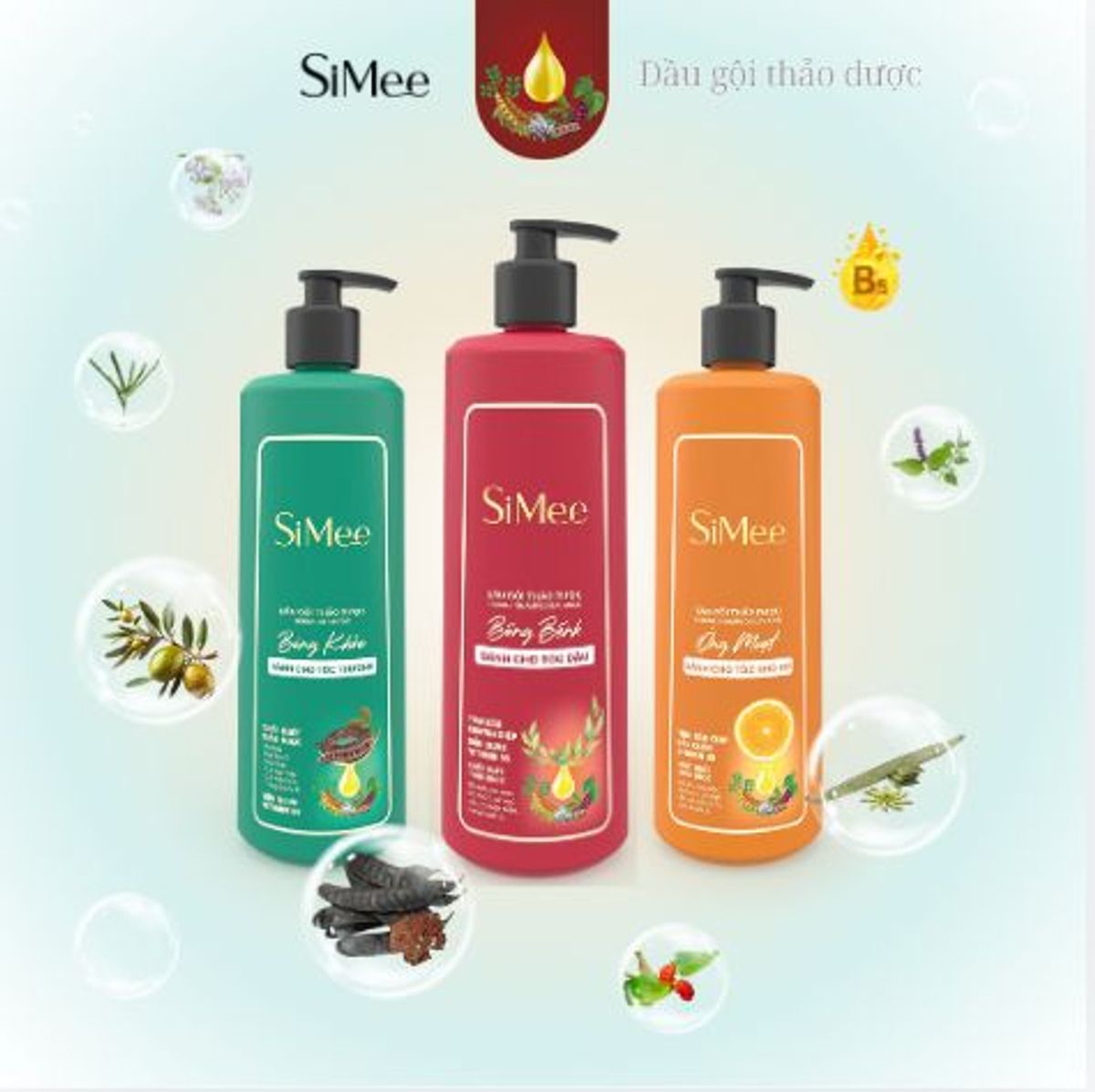 Shampoo Thảo Mộc Simee - Dầu Gội Từ Tinh Dầu Ô Liu Cho Tóc Khỏe Mạnh ...