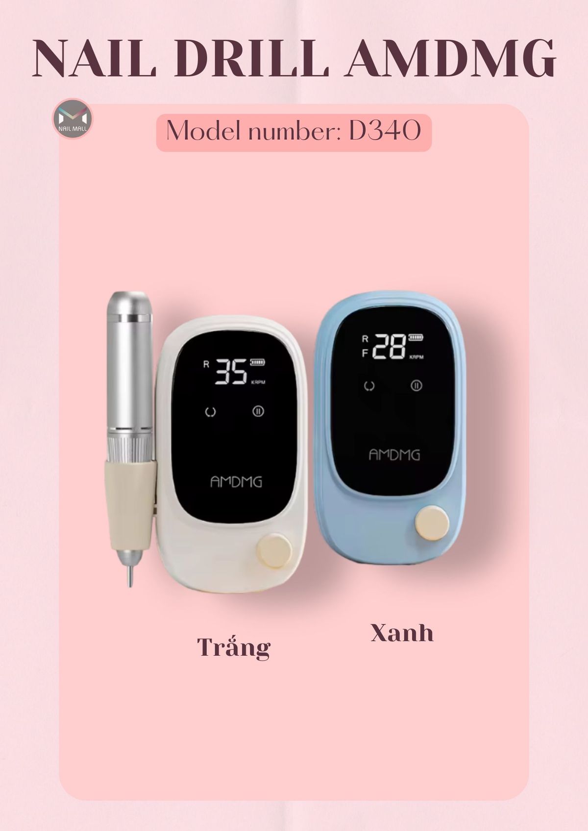 AMDMG D340 – Máy Mài Móng Hiệu Suất Cao, Thiết Kế Đẹp Mắt! giá sỉ, giá ...