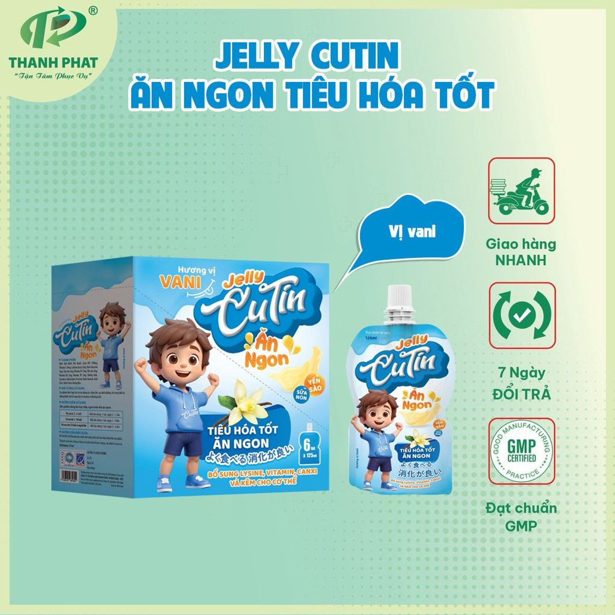 Thạch Dinh Dưỡng Jelly Cutin - Ăn Ngon, Tiêu Hóa Tốt (6 Túi/Hộp) - Y Tế ...