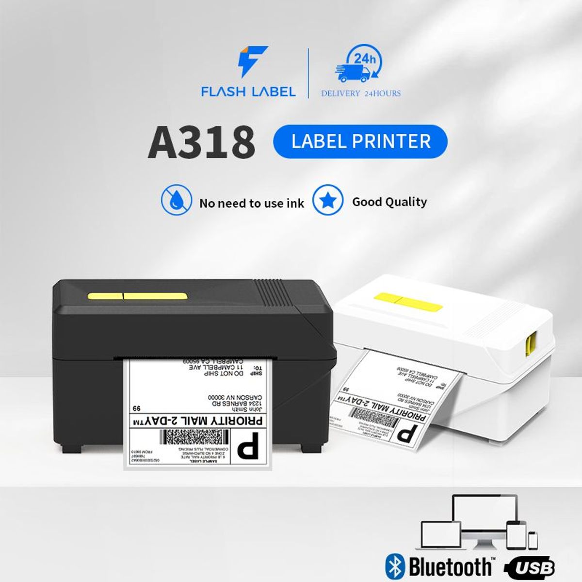 Máy In Nhiệt FlashLabel A318 In Khổ A7 In Đơn Hàng, Phiếu Gửi, Minicode, Logo Tự Dán giá sỉ, giá ...