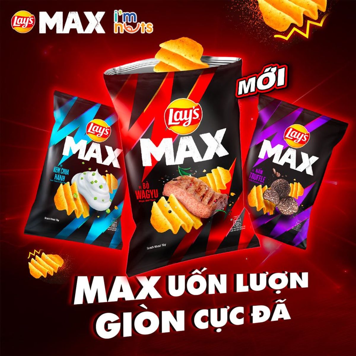 Snack Khoai tây Lays Max đủ vị giá sỉ, giá bán buôn - Thị Trường Sỉ