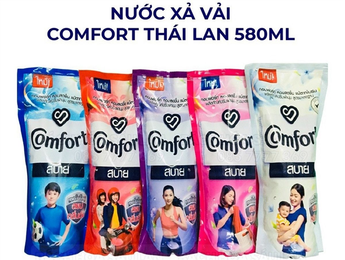THÙNG NƯỚC XÃ COMFORT DẠNG TÚI 580ML ( THÙNG 24 TÚI ) giá sỉ, giá bán ...
