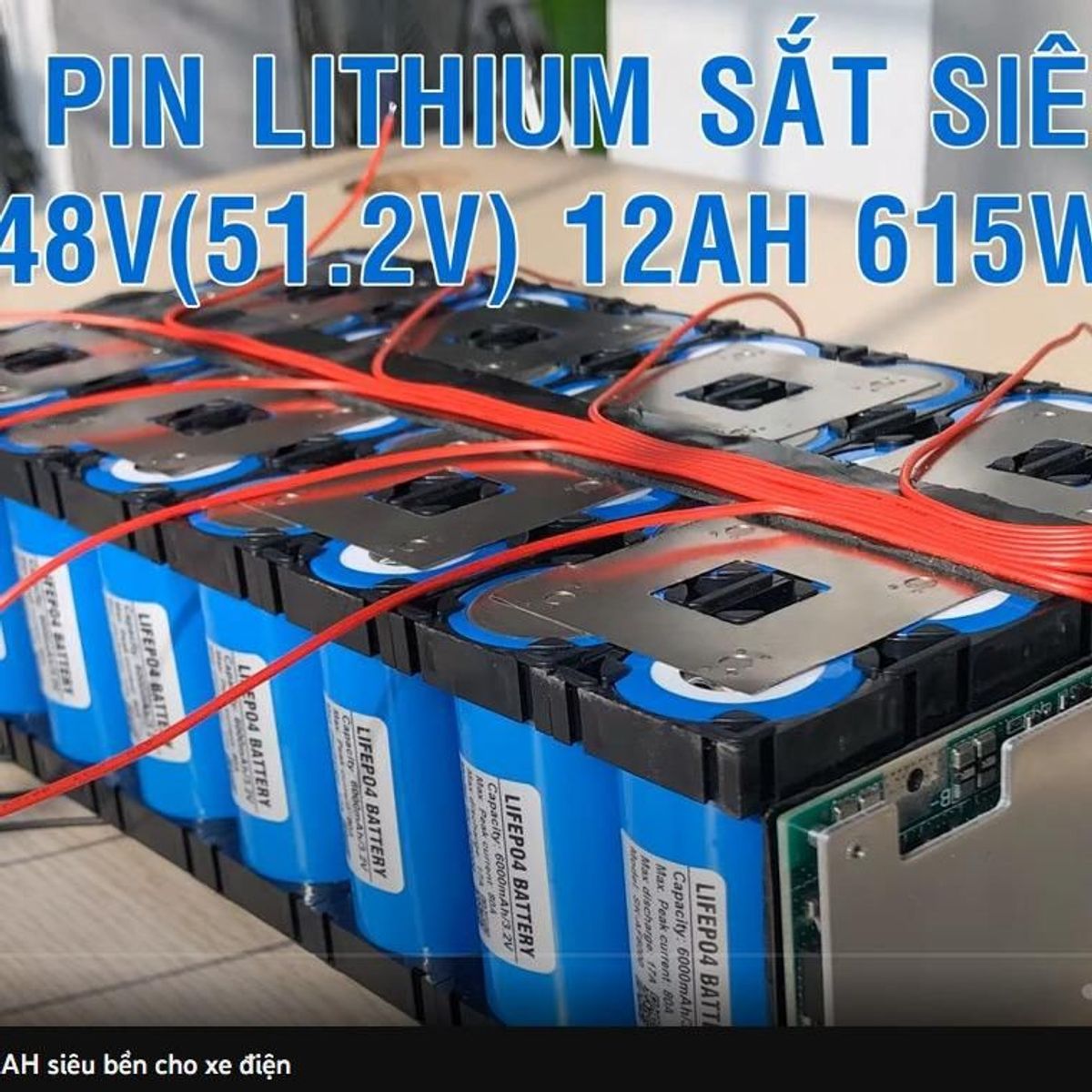 Pin sắt 12v 33140 3.2V Li-ion đầu Lồi Dung Lượng Thực 13000mah Có Mạch ...