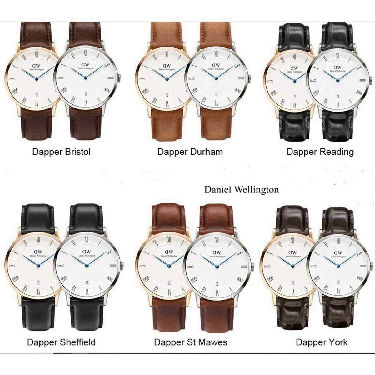 ĐỒNG HỒ NAM NỮ CAO CẤP DANIEL W DAPPER DÂY DA KÈM TEM KÍCH HOẠT ĐIỆN TỬ ...