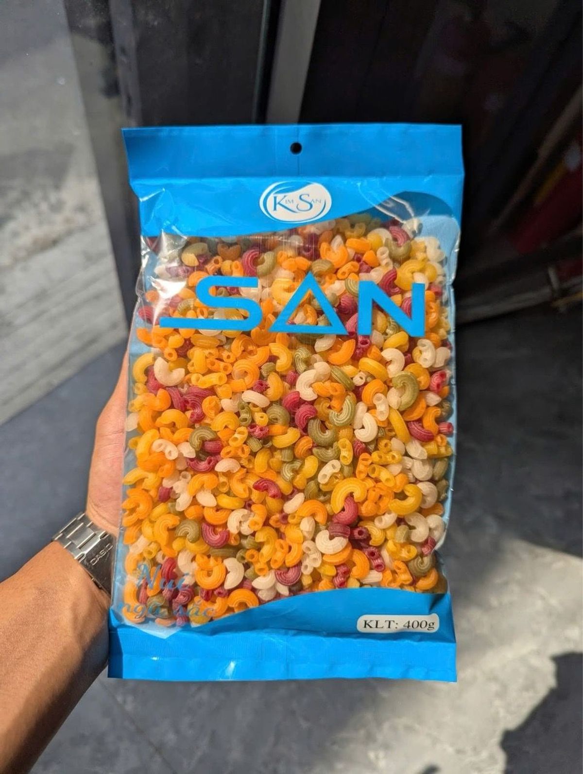 Nui rau củ ngắn hình chữ C Kim San Food gói 400 gram giá sỉ, giá bán ...