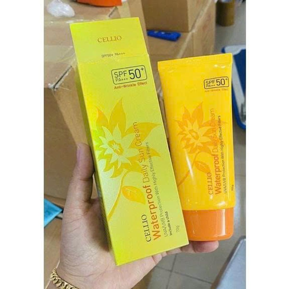 Kem Chống Nắng Cellio Sun Cream SPF50 PA+++ 70gra giá sỉ, giá bán buôn ...