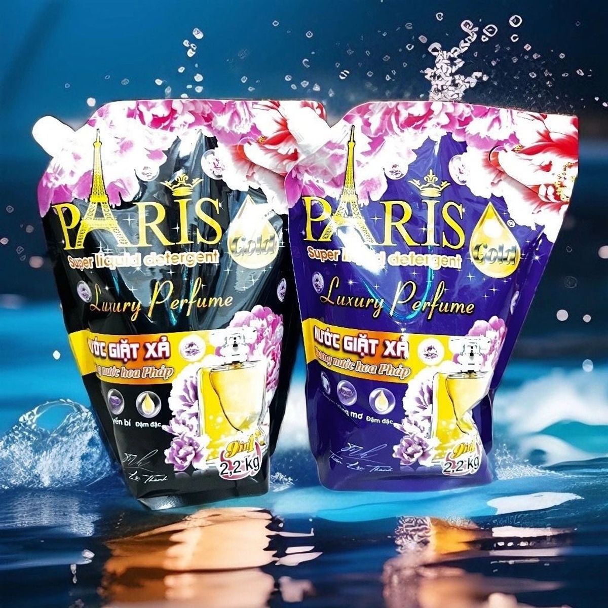 Nước Giặt Xả Hương Nước Hoa Pháp Túi 2kg2 (Thùng 8 Túi) giá sỉ, giá bán buôn - Thị Trường Sỉ