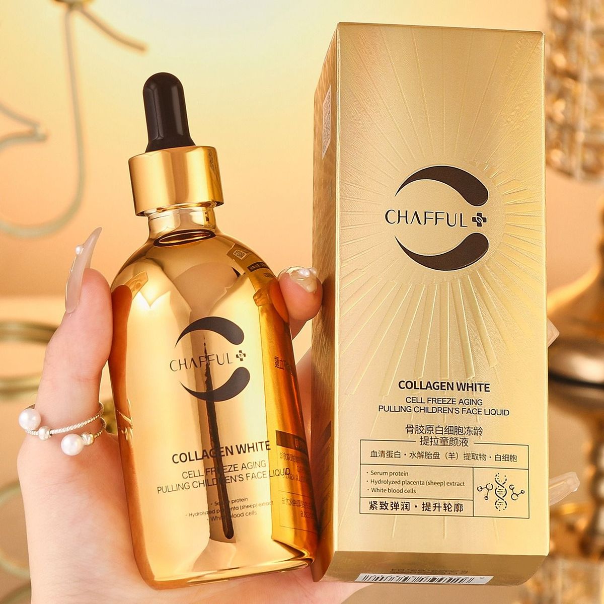 Tinh chất Chafful Collagen White Serum dưỡng trắng, chống lão hóa, cấp ...