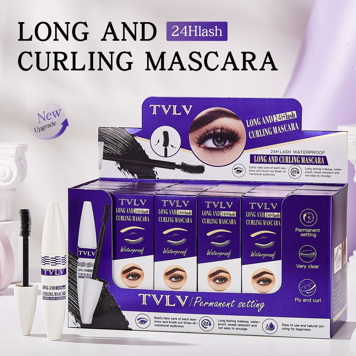 Mascara TVLV Long and Curling Chống Nước 24H, Không Lem Không Trôi ...