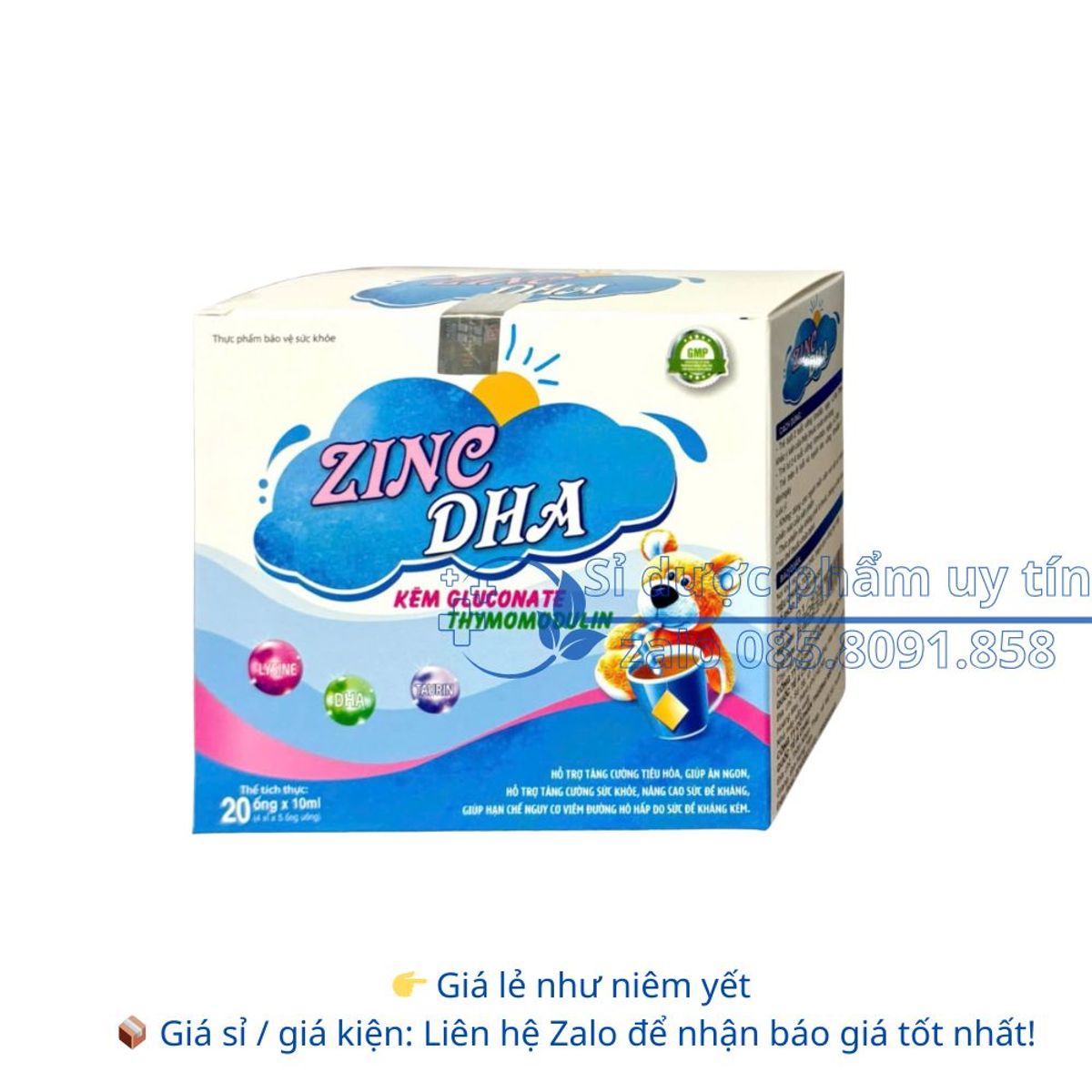 Siro Zinc DHA giúp ăn ngon, hỗ trợ tăng cường sức khỏe, nâng cao sức đề ...