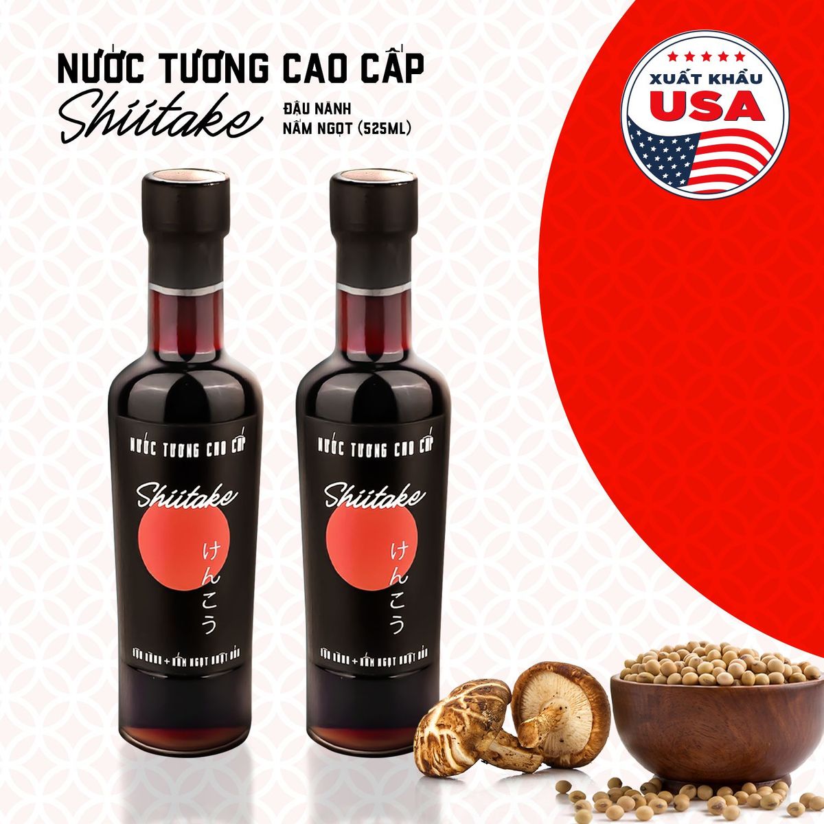 [Combo 2 Chai 250ml] Nước Tương Cao Cấp Shiitake Làng Chài Xưa Lên Men ...
