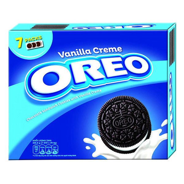 Bánh OREO 206g - 16 hộp/thùng giá sỉ, giá bán buôn - Thị Trường Sỉ