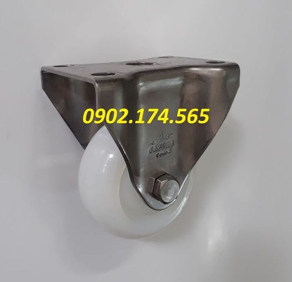 Bánh xe Nylon 75x32 càng inox 304 cố định giá sỉ, giá bán buôn - Thị ...