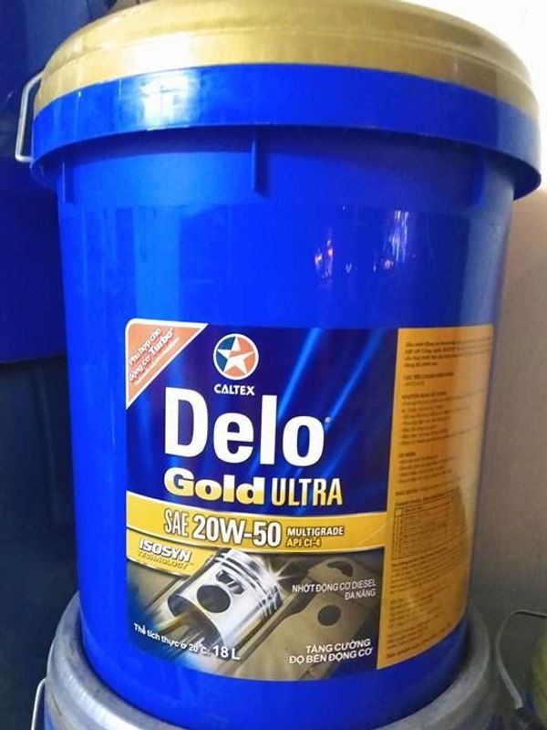 Dầu nhớt Mỹ Caltex Delo Gold Ultra API CI-4 xô 18 Lit giá sỉ, giá bán ...