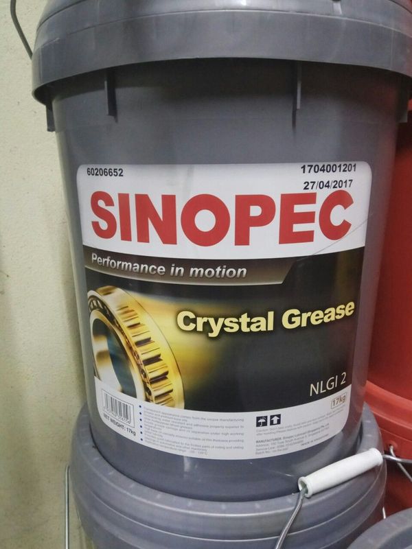 Mỡ Chịu Nhiệt Sinopec Crystal Grease NLGI 2 xô 17KG giá sỉ, giá bán buôn - Thị Trường Sỉ